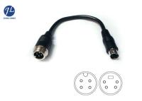China 4 Pin S Video Cable Male to Male Adapter For Vehicle RV Rear View Camera for sale