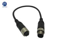 China M12 4 Pin Connector Cable Male To Female For Reverse Backup Camera System OEM / ODM for sale