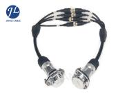 China Metal 7 Pin Male To 4 Channel Rear View Camera Cable And 4 Pin Aviation Plug for sale