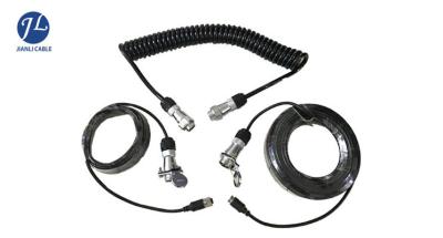 China Truck Trailer Bus 7 Pole Rear View Camera Cable , Security Camera Video Cable for sale