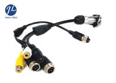 China IP68 Waterproof Car Backup Video Camera Cable For 2 Channels Camera Connection for sale