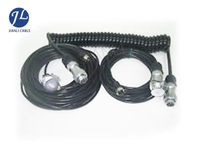 China 4M 7 Way Rear View Camera Cable , Automotive Security Camera Power Extension Cable for sale