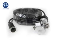 China 4M 7 Way Rear View Camera Cable , Automotive Security Camera Power Extension Cable for sale