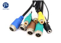 China Rear View Camera Video Power Cable With 4 Pin Male To Female Aviation Connector for sale