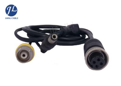 China 4 Pin Video Aviation Cable For Connect DC And BNC Cable For CCTV Security Camera for sale