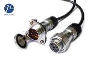 China Vehicle Rear View Camera Cable For 3 Channel Kits with 7 Pin Electrical Socket for sale