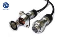 China 7 Pin Retractable Coiled Electrical Wire For Car Surveillance Camera System for sale