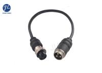 China Waterproof Rear View Camera System 3Pin Gx16 Aviation Male To Female Cable for sale