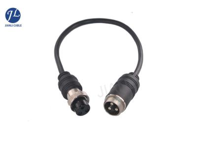 China Waterproof Rear View Camera System 3Pin Gx16 Aviation Male To Female Cable for sale