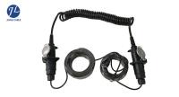 China Safe Lock Car Reverse Camera Cable with 7 Pin Plastic Core To 2 Cameras for sale
