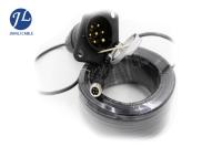 China Safe Lock Car Reverse Camera Cable with 7 Pin Plastic Core To 2 Cameras for sale