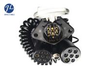 China Vehicle Rearview Surveillance Camera Cable With Plastic Connectors 7 Pin To 3 Ways for sale
