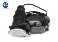 China Heavy Duty Vehicle 7 Pin Car Reverse Camera Cable 1 Way Audio Video Adapter for sale