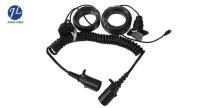 China Heavy Duty 7 Pin Car Truck Trailer Backup Camera Cable With 2 Ways Video Audio 4M for sale