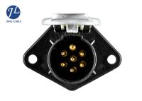 China Electrica Coiled Wire Cable 7 Plug To 3 Cameras For Bus Lorry Monitor System for sale