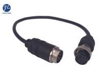China Auto Rear View Camera Aviation Cable With 9 Pin GX16 Connector Signal Transmission for sale