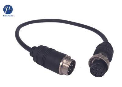 China Auto Rear View Camera Aviation Cable With 9 Pin GX16 Connector Signal Transmission for sale