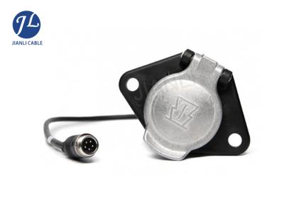 China Shielding 7 Pin Spiral Power Cord / Trailer Extension Cable For Front View Sensors for sale