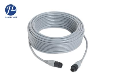 China PVC Material Backup Camera Extension Cable With 6 Pin Male And Female Mini Din Connector for sale