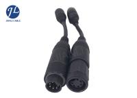 China 6 Pin To 4 Pin Backup Camera Cable , Safety Vision Mini Din Extension Cable Adapter for sale