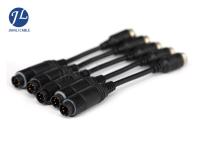 China Harness 6 Pin Auto Rear View Camera Cable , Mini Din Cable PVC Insulated Shielding for sale