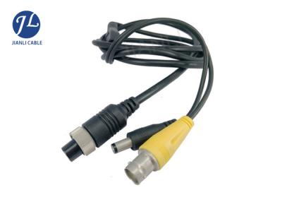 China 4 Pin And DC / RCA Camera Cable For CCTV Vehicle Monitoring System Signal for sale