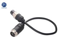 China Waterproof Rear View Camera Cable With GX16 5 Pin Aviation Plug Male To Female for sale