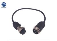 China PVC Jacket Car Back Camera Extension Power Cable With Gx16 4 Pin Aviation Connector for sale