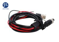 China 4 Pin Backup Camera Cable Extension With BNC Adapter For Taxi Camera System for sale