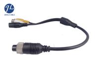 China PVC 12-24V 4 Pin To RCA Video Power Cable For Car Surveillance Camera System for sale