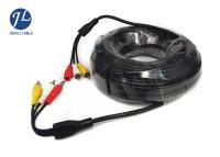 China PVC 12-24V 4 Pin To RCA Video Power Cable For Car Surveillance Camera System for sale