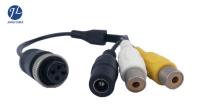 China Anti Aging 4 Pin Aviation Power Cable To RCA And DC Adapter For Car Backup Camera System for sale