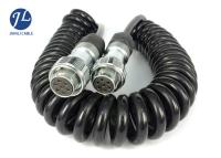 China Pvc Shielding 7 Pin To 2 Way Vision Systems Cable For Vehicle Cctv Safety System for sale