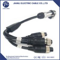 China Pure Copper Trailer Extension Cable 4 Channels For Backup Camera Monitor / Vision Systems for sale