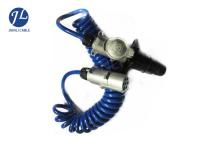 China 15 Feets PU Material Vehicle Vision Systems Cable With 7 Pin Trailer Socket for sale