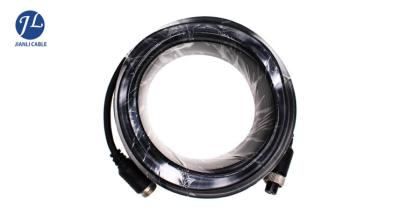 China PVC 4 Pin GX12 Reversing Camera Extension Cable , Security Camera Video Cable for sale