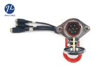 China Backup Camera Vision Systems Cable 7 Pin To 4 Pin Connector For Signal Transmission for sale