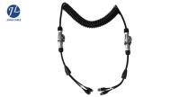 China PU 7 Pin Rearview Car Camera Cable Female To Female For 2 Cameras Connection for sale