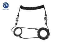 China Curly Cable Extension Lead All In One Audio Video And Power Cable For Back Camera System for sale