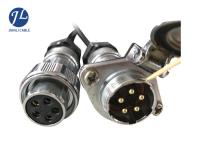 China Waterproof 5 Pin Curly Extension Lead With Metal Electrical Round / Square Socket for sale
