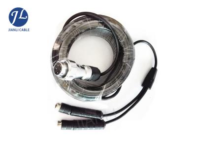 China 4M Vehicle Backup Camera Extension Cable With 5 Pin Metal Plug Conductor for sale