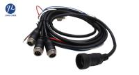 China Custom 13 Pin Din Cable Extension Wire For Vehicle Rearview Backup System for sale
