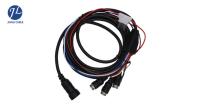 China Custom 13 Pin Din Cable Extension Wire For Vehicle Rearview Backup System for sale