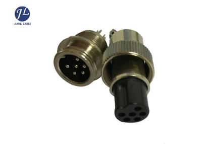 China Custom Length 6 Pin GX12 Aviation Cable For Rear View Safety Backup Camera System for sale