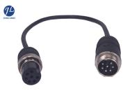 China Pure Cooper Gx16 7 Pin Aviation Cable For Bus Security Camera System for sale