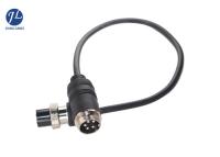 China 5 Pin Aviation Video Cable With GX16 Connector , Auto Surveillance CCTV Camera Cable for sale