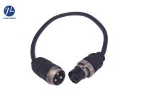 China Weatherproof GX16 3 Pin Aviation Extension Cable For CCTV Audio Video Transmission for sale