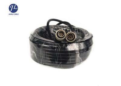 China Waterproof 8 Pin Screw Connector Rear View Camera Cable For Trailer for sale