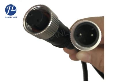 China Male To Female 2 Pin M12 Aviation Cable For Bus Camera Video Rear View System for sale