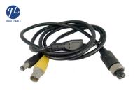 China Extension Four Pin Aviation Cable Connector M12 RCA For CCTV Camera for sale